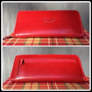 broffee | Bags | Broffee Red Leather Wallet | Poshmark